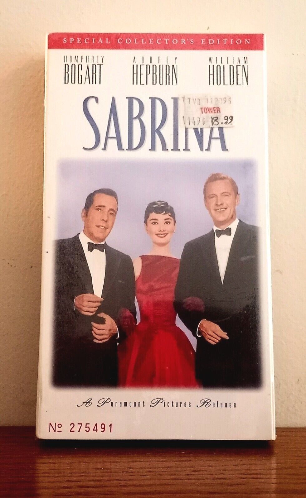 SABRINA VHS TAPE Audrey Hepburn & Humphrey Bogart Movie Sealed/Brand ...