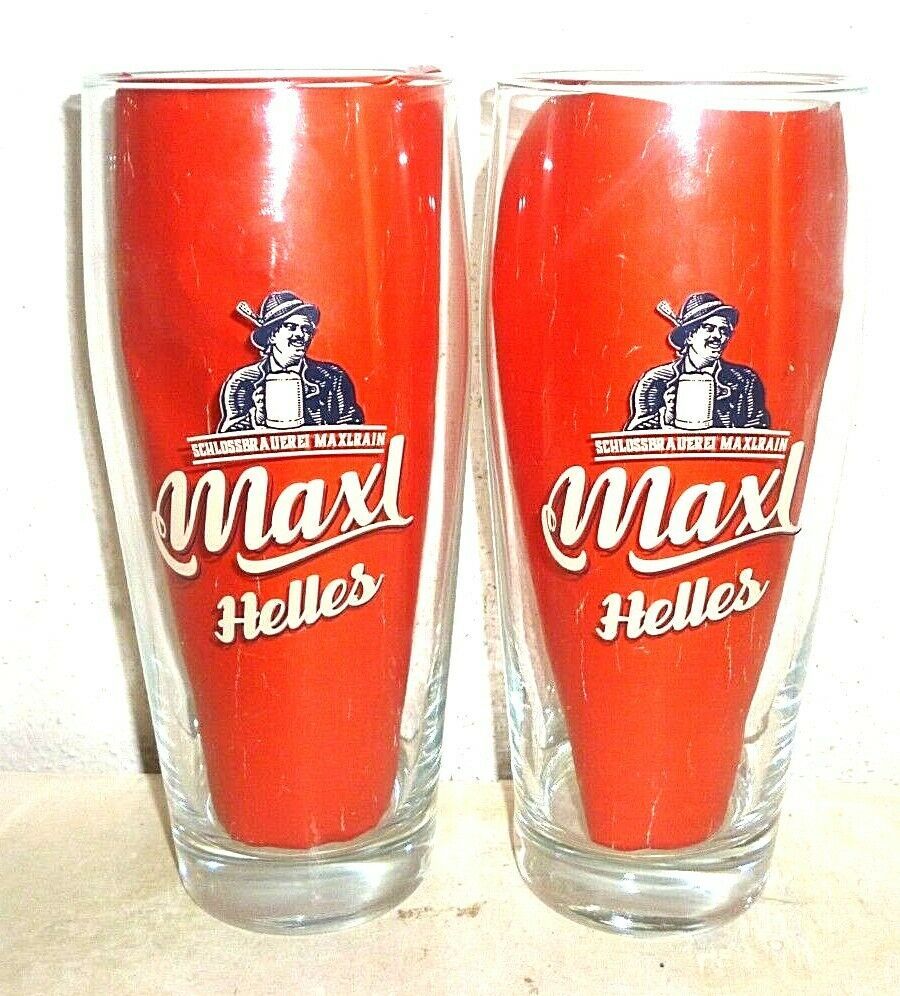 2 Schlossbrauerei Maxlrain Bad Aibling Maxl Helles 0.5L German Beer ...
