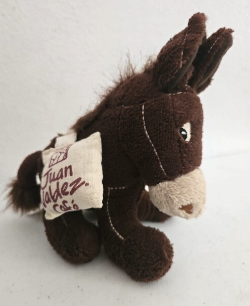 Conchita Donkey Juan Valdez Cafe Plush Stuffed Animal Dark Brown Tan ...
