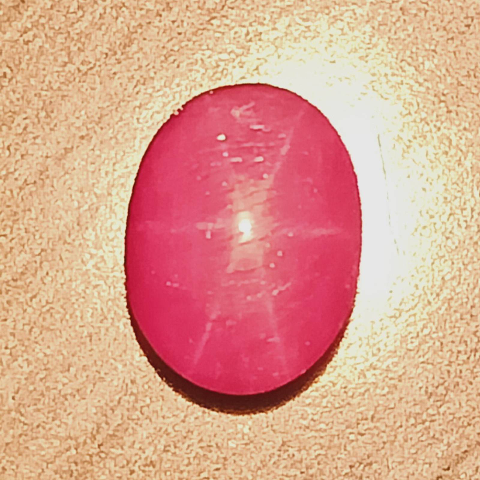 No Heat Star Ruby , 3.35 Cttw , African Star Ruby ,Star Ruby 3 Carat + ,Star Rub - Loose Gemstones