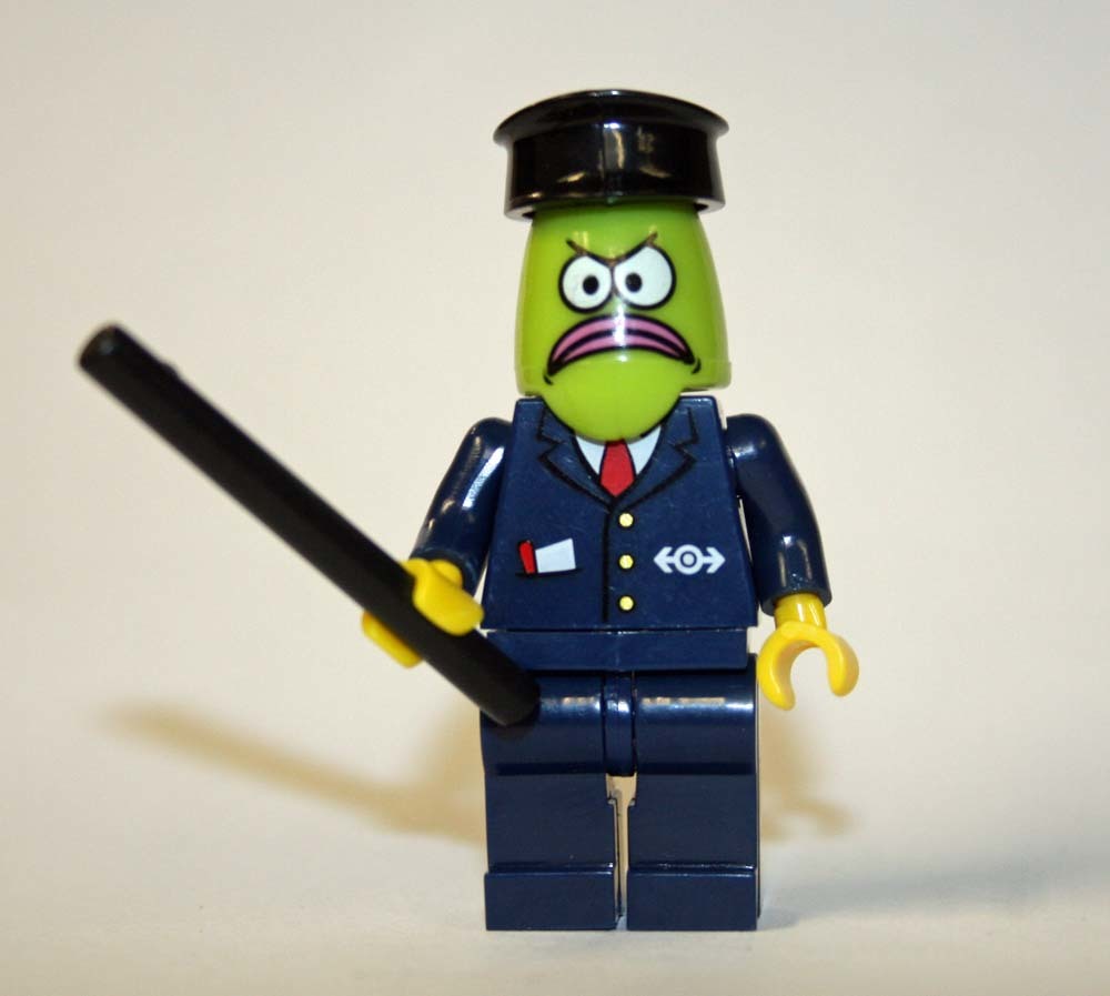 Security Guard Spongebob Squarepants Cartoon Toys Minifigures - LEGO (R ...