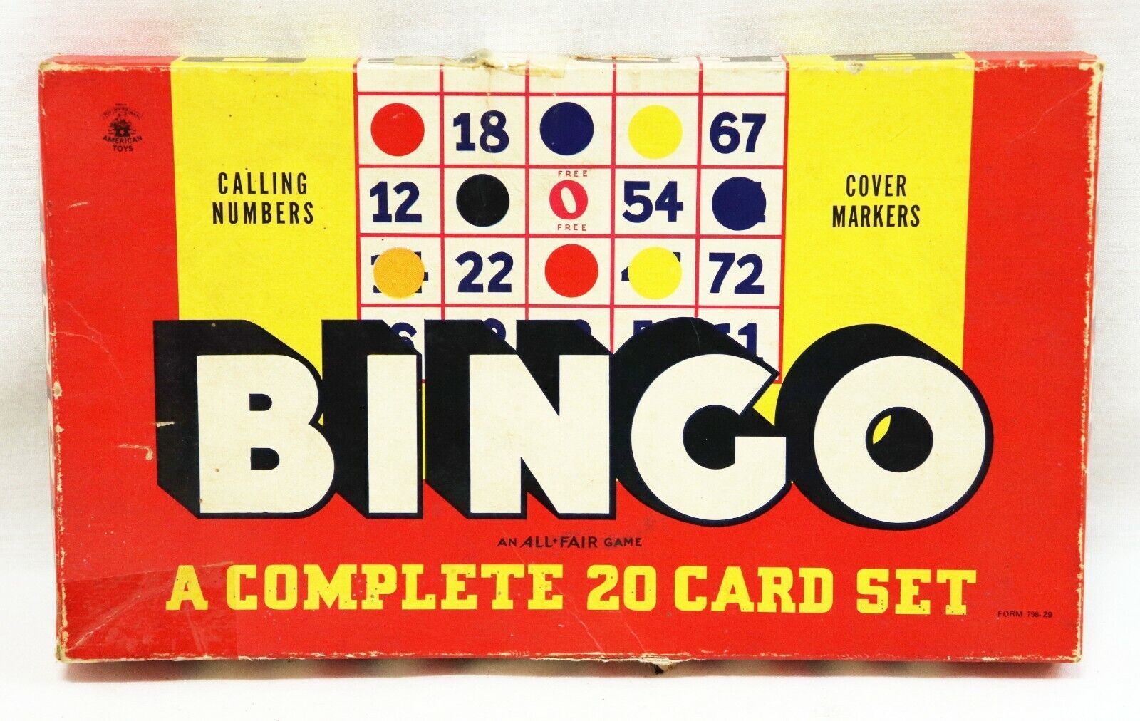 VINTAGE COMPLETE All-Fair Bingo Game - Vintage Manufacture
