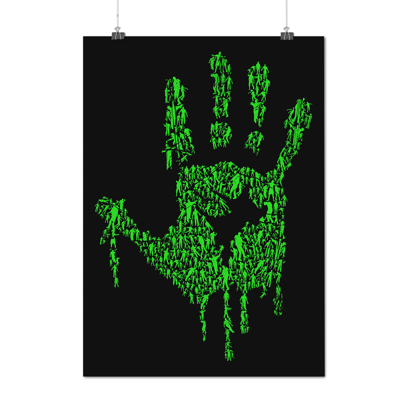Scary Hand Print Horror Matte/Glossy Poster A0 A1 A2 A3 A4 | Wellcoda ...