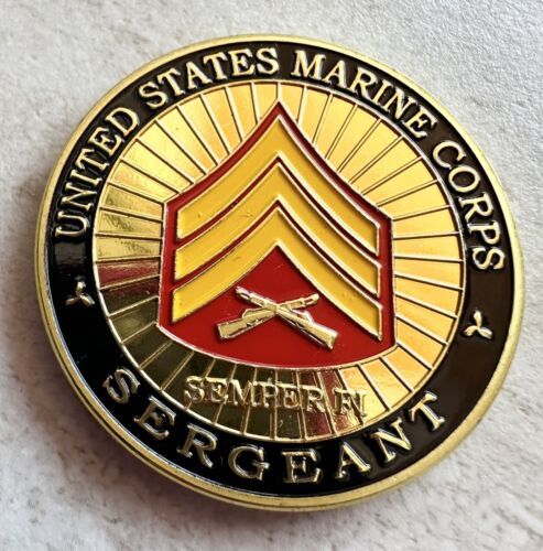 10 Pcs NEW USMC U.S. Marine Corps Sergeant Challenge Coin. - Challenge ...
