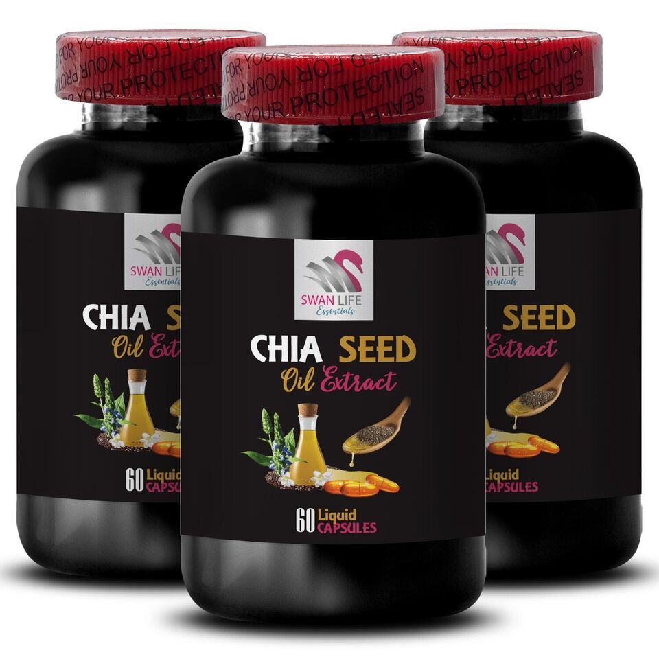 Balanced Energy - CHIA SEED OIL EXTRACT - Omega Fatty 3 Bottle 180 ...
