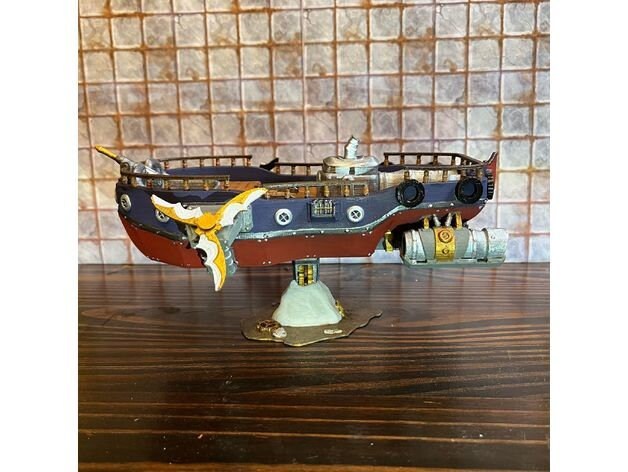Sky Ship 3D Model For Print, 3D Skyship file, 3D Boat STL, 3D Ship STL ...