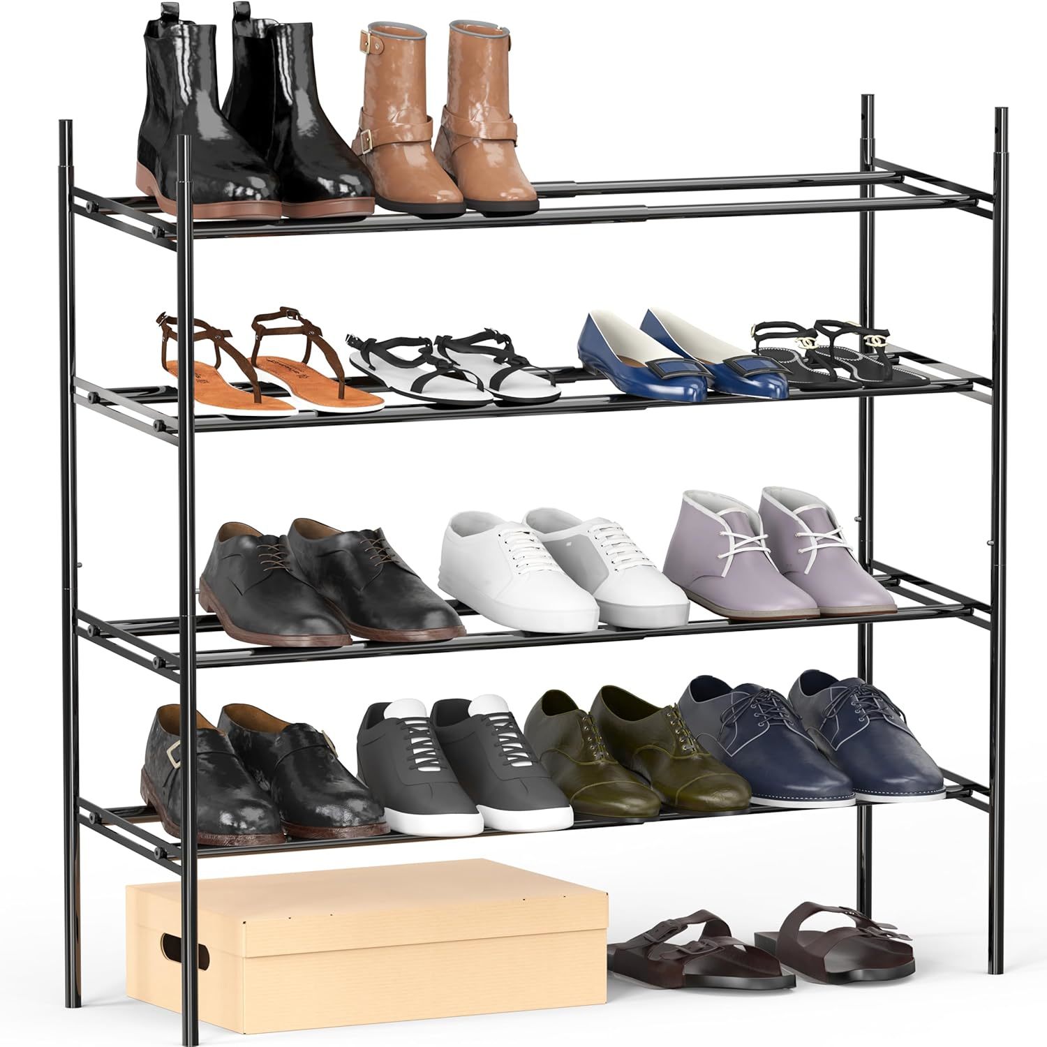 Simple Houseware 4-Tier Stakable Shoe Racks and 50 similar items