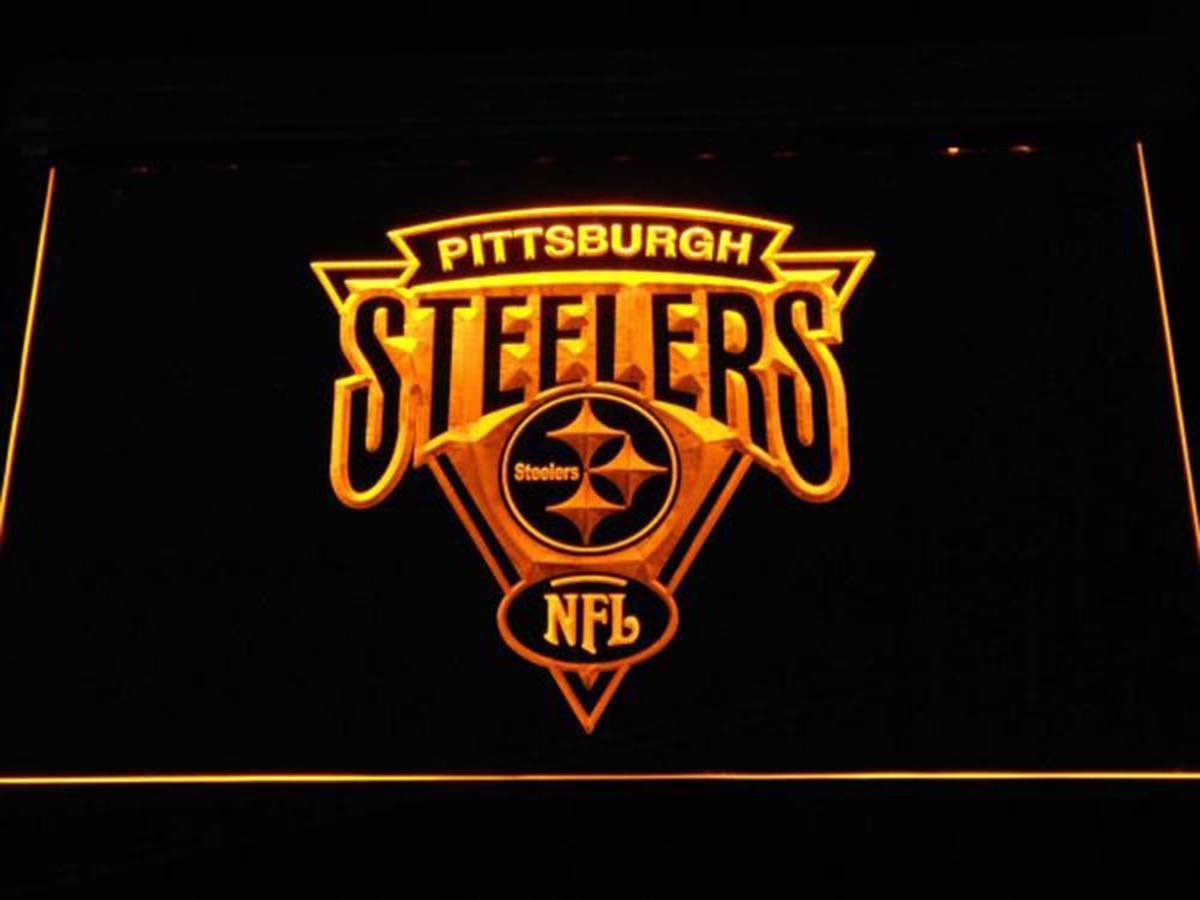 Pittsburgh Steelers Triangle Logo Memorabilia Collection Led Neon Sign ...