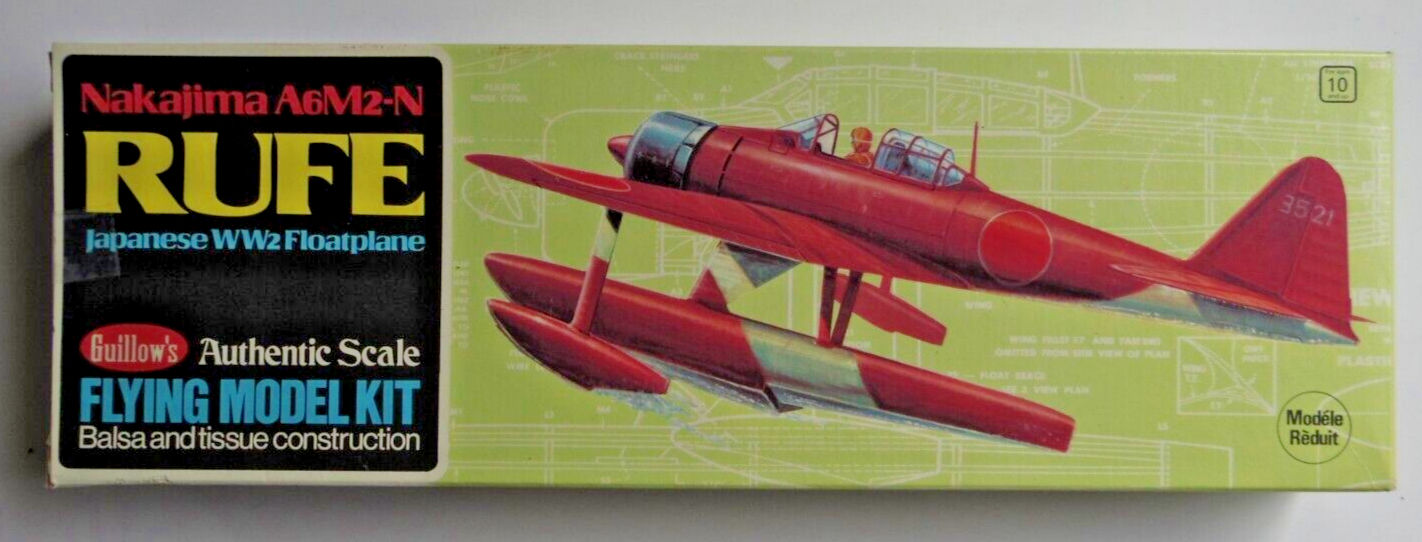 Guillow's Nakajima A6M2N Rufe Floatplane Balsa Wood Flying Model Kit ...
