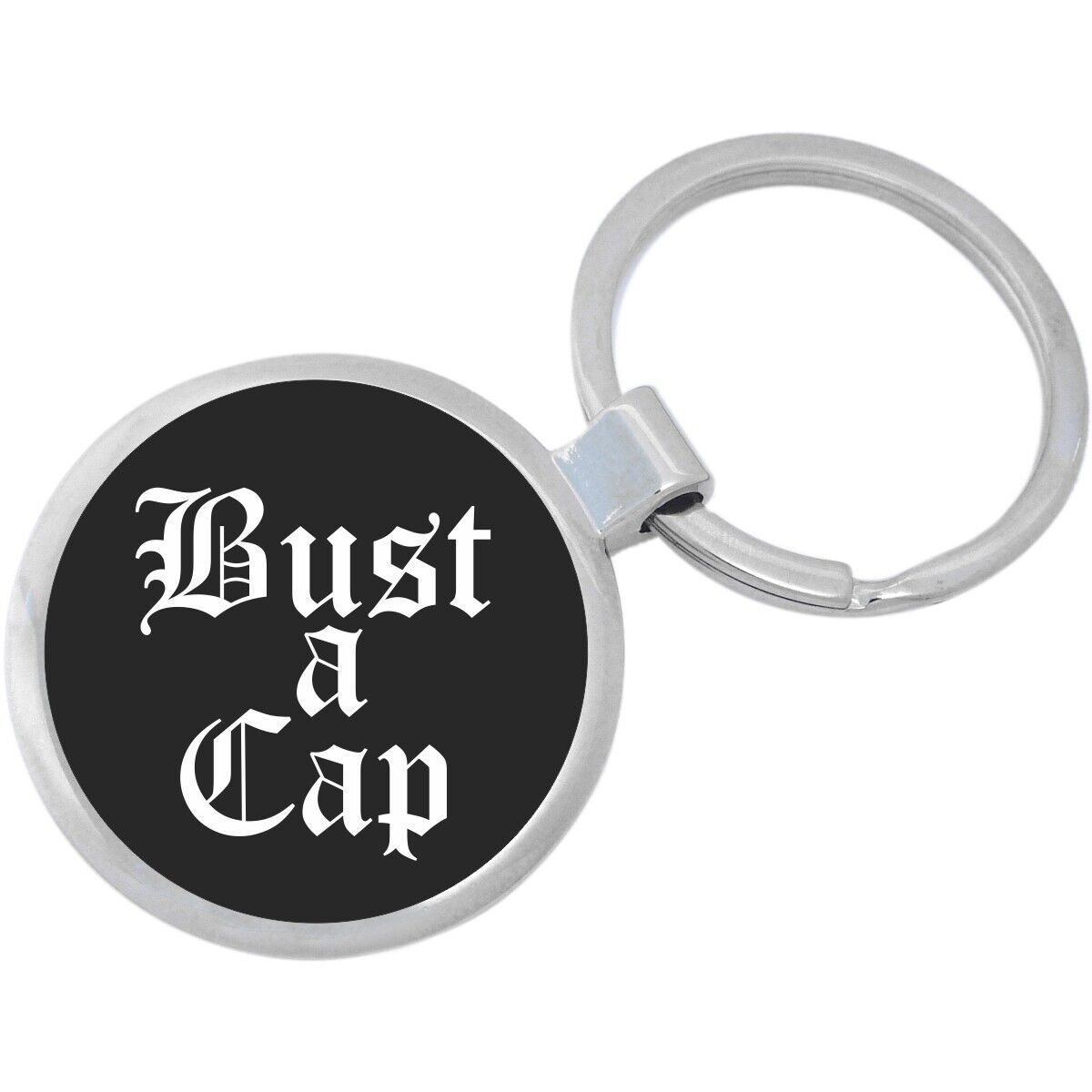 Bust a Cap Keychain - Includes 1.25 Inch Loop for Keys or Backpack ...