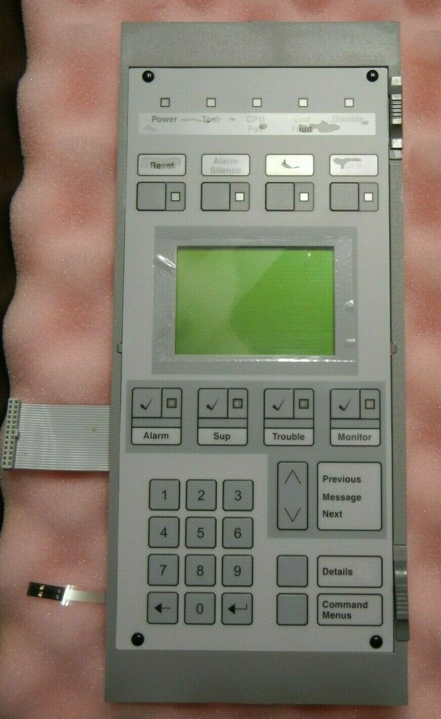 GE Edwards EST 3-LCD Main Fire Security Alarm Display Control Remote ...