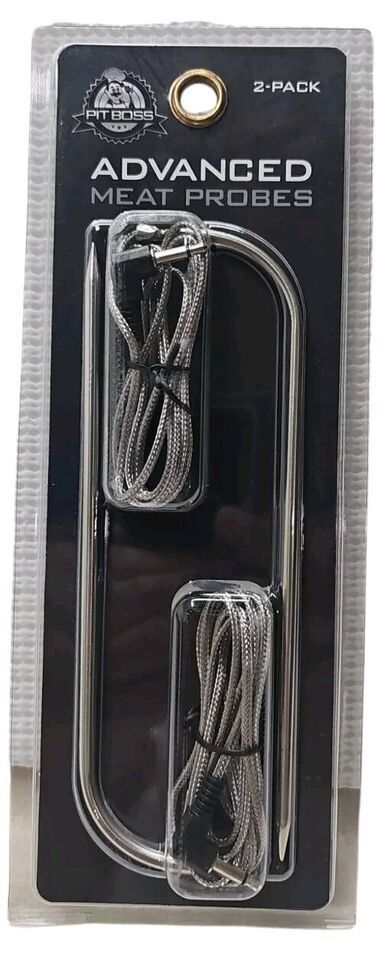 Pit Boss Advanced Meat Temperature Probe Set 2 Pack 6" Probes 48" Wires ...