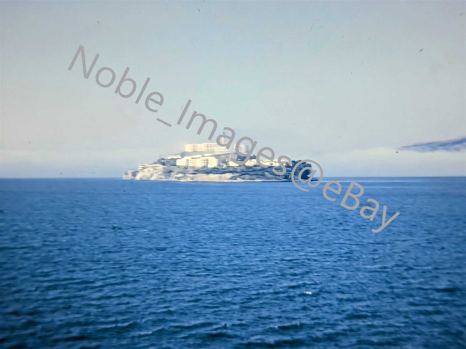 1965 Alcatraz, Fog from USS Repose Hospital Ship San Francisco 35mm ...