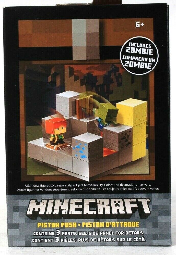 Mojang Mattel Minecraft Cave Biome Collection #2 Piston Push Includes ...