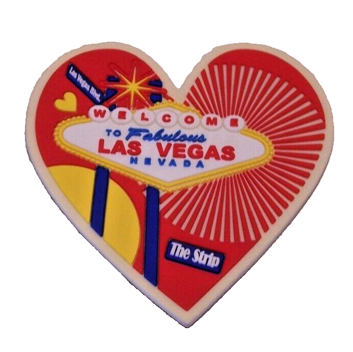 Las Vegas Rubber 3D Magnet Nevada City Souvenir Party Event Travel Gift ...