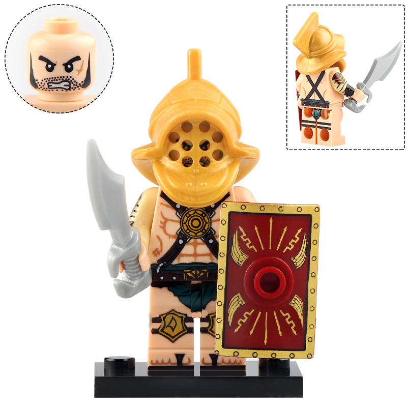 Roman Gladiator (Spartacus) Medieval Greece Minifigures Block Toys ...