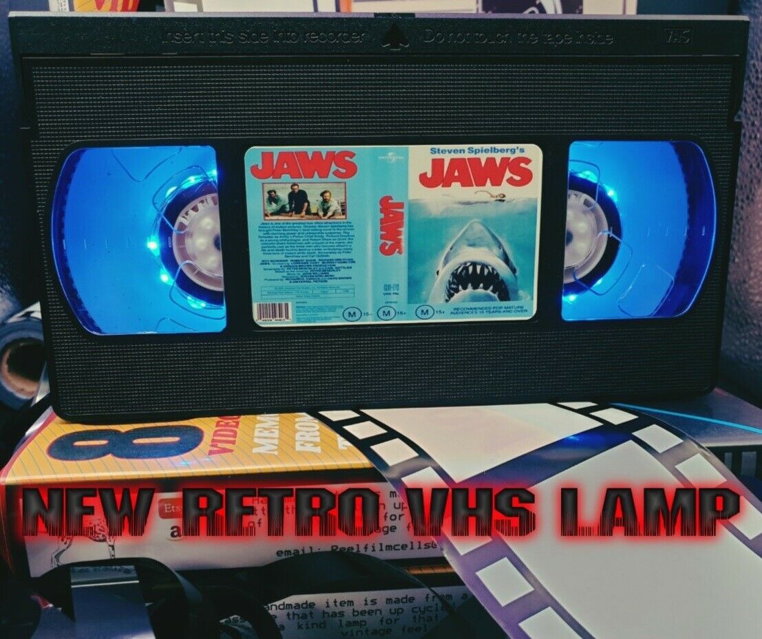 Retro VHS Lamp,Jaws horror ,Top Quality!Amazing Gift For Any Movie Fan ...