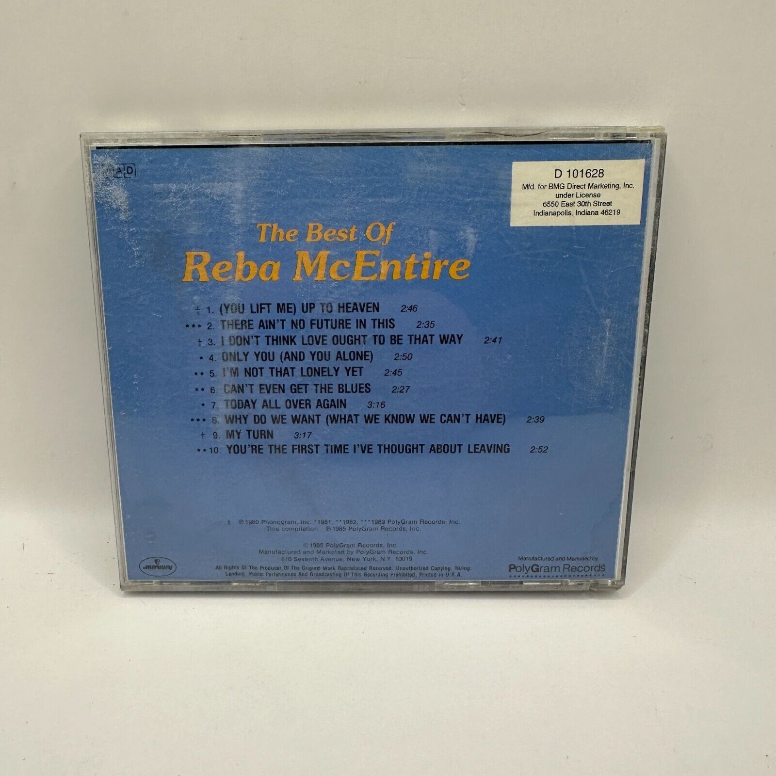 The Best of Reba McEntire CD Album 1986 and similar items