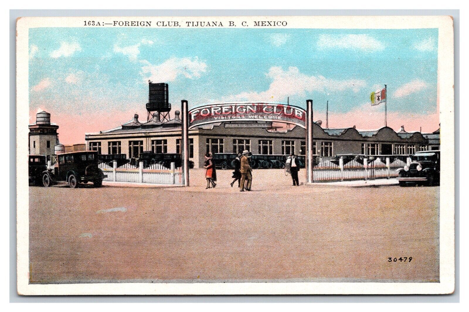 Foreign Club Tijuana Mexico UNP WB Postcard W2 - Topographical Postcards