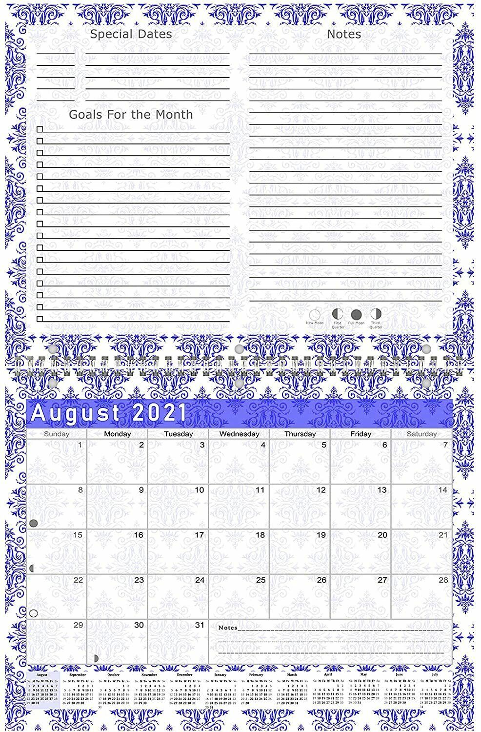 2021 - 2022 Academic Year 12 Months Student Calendar / Planner (Edition ...