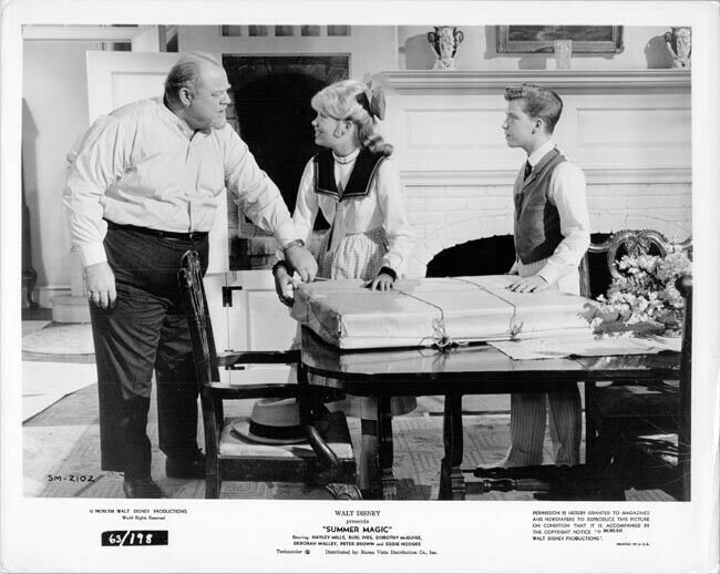 Summer Magic original 1963 8x10 photo Burl Ives Hayley Mills Eddie ...