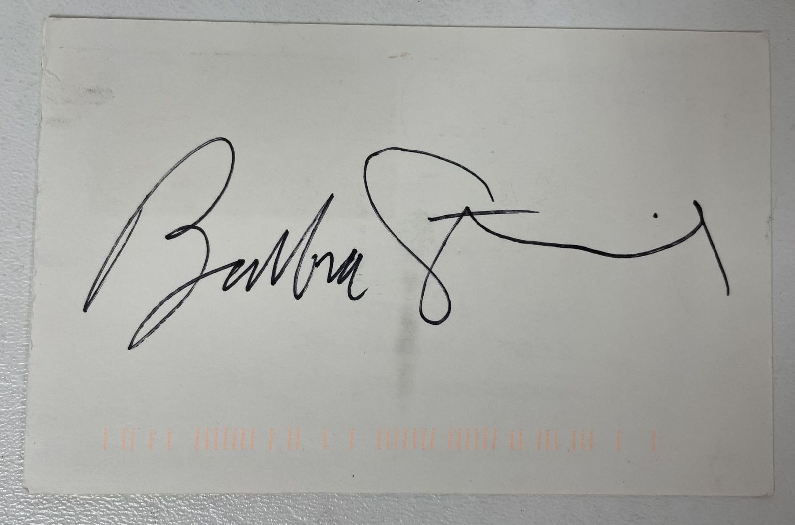 Barbra Streisand Signed Autographed Vintage Postcard - Photographs