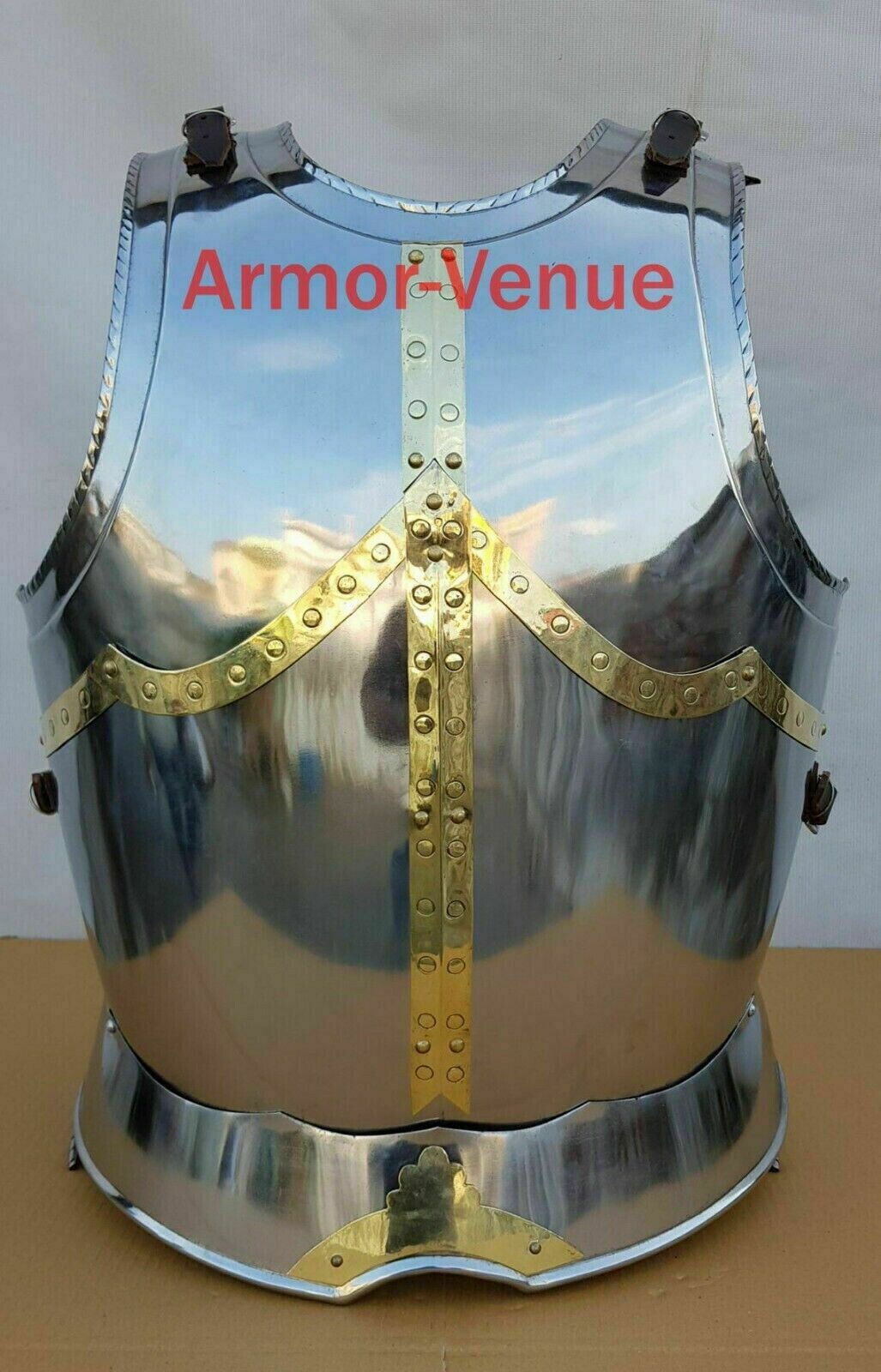 Medieval Chest Armor Wearable Halloween Costume Larp Metal Prop Armor ...