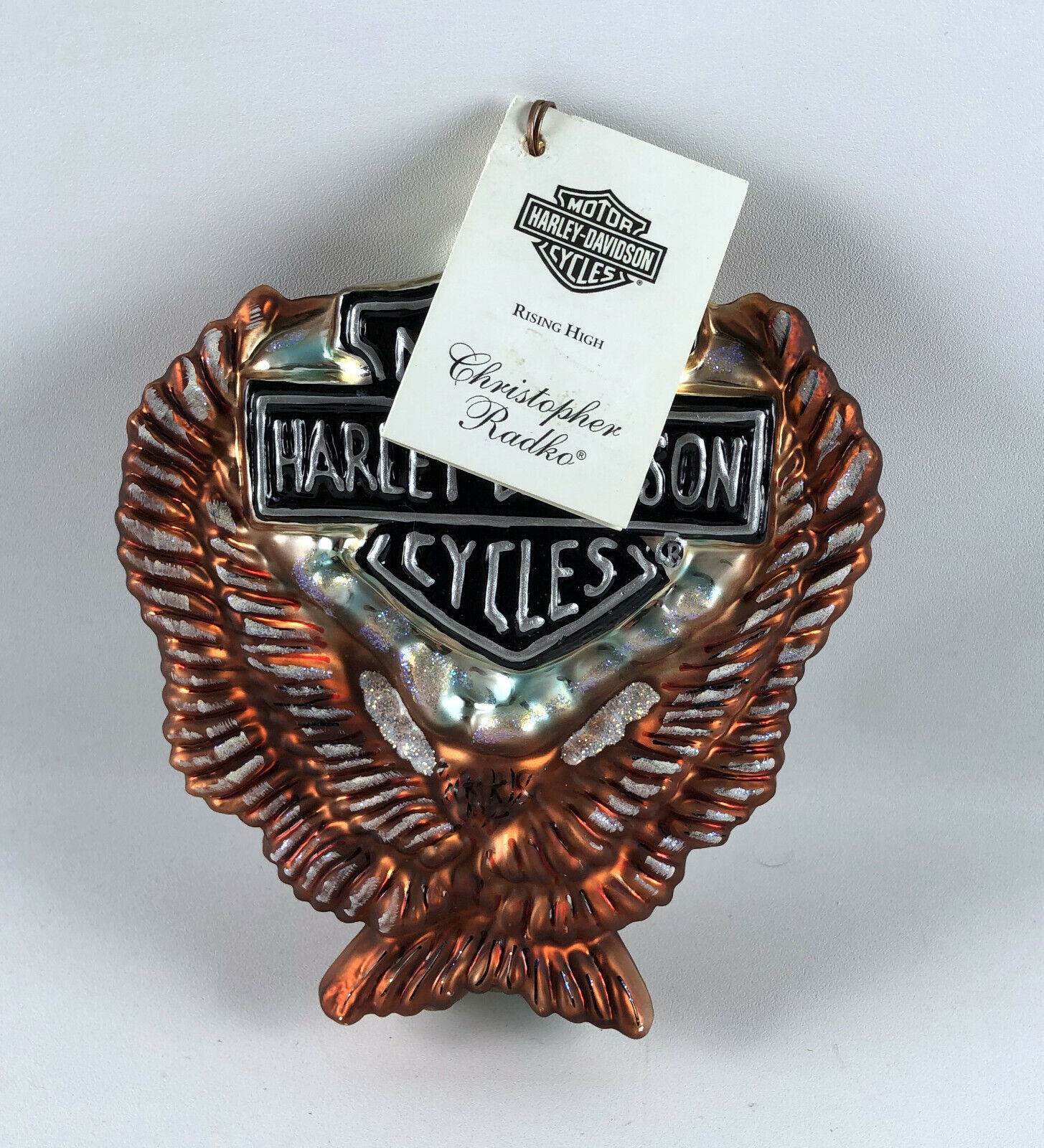 Harley Davidson Christopher Radko Ornament - Rising High Eagle Logo ...