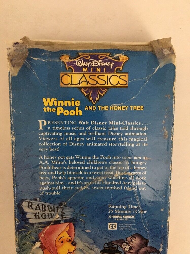 Walt Disney Winnie The Pooh And The Miel Tree Vhs- # 049-TESTED-RARE ...