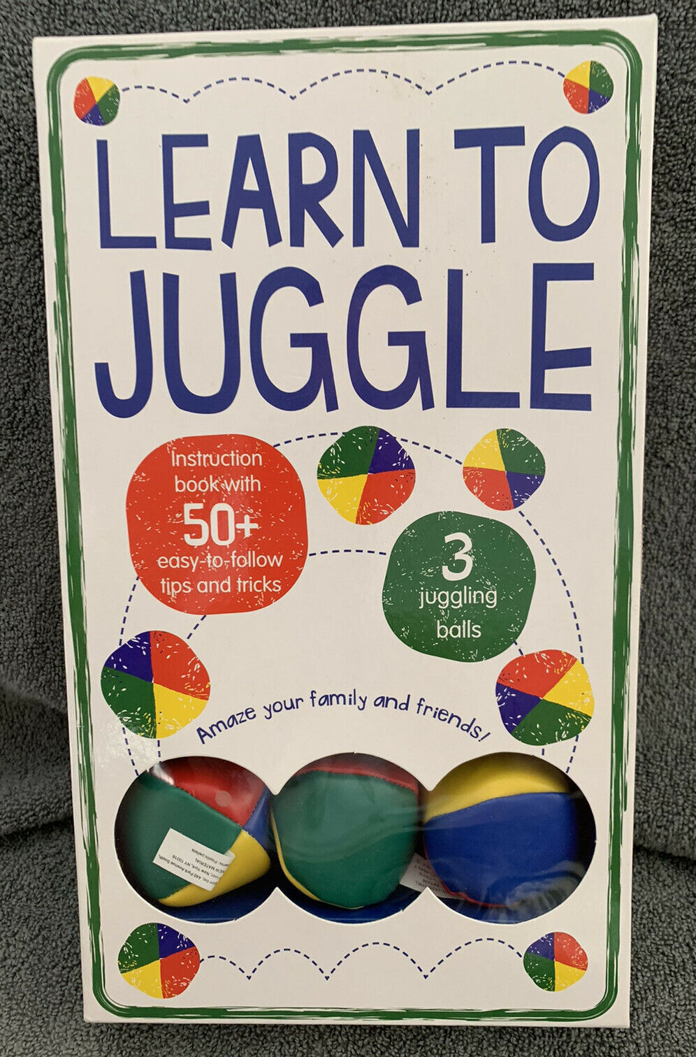 Learn to Juggle Set with Instructional Book and 3 Juggling Balls New ...