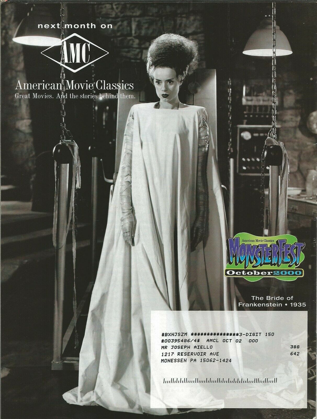 ORIGINAL Vintage Sep 2000 AMC Magazine Robert De Niro Elsa Lanchester ...