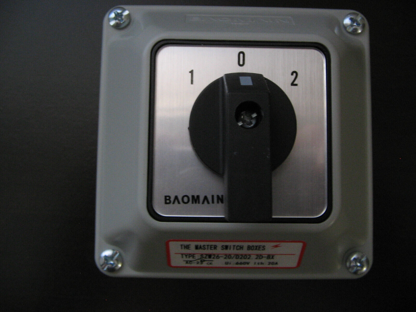 Universal Rotary Changeover Switch 660V 20A Cam Switch Box SZW26-20 ...