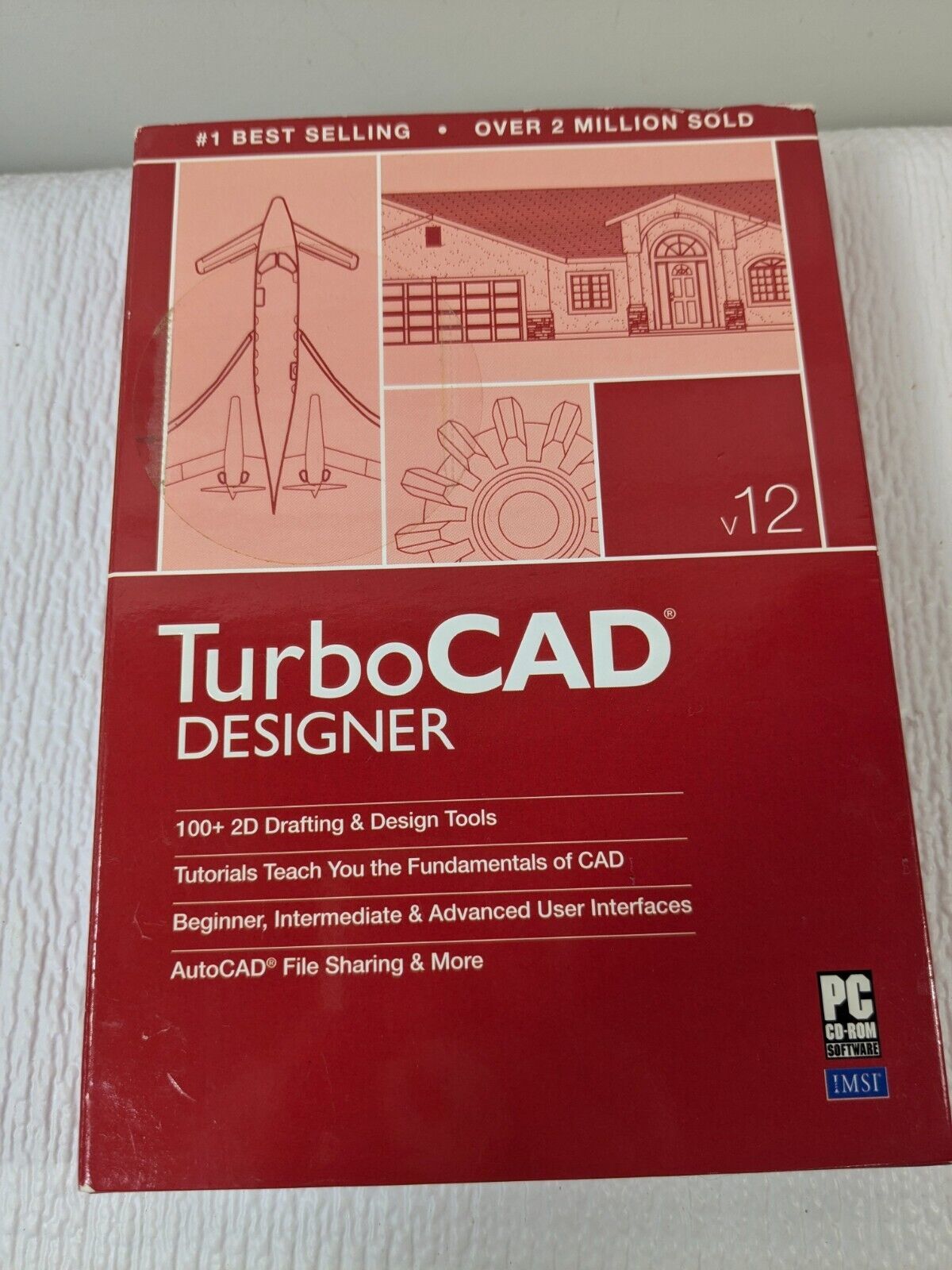 TurboCAD DESIGNER V12 Windows 2000/xp Turbo CAD version 12 PC cd-rom ...