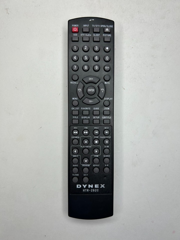 Dynex HTR-292C Remote Control for TV-DVD Combo Player DXR20TR - Remote ...
