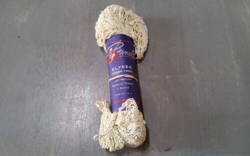 Pernelle Elysee Dress Yarn 2 Skeins 1oz Metallic Thread White Artic ...