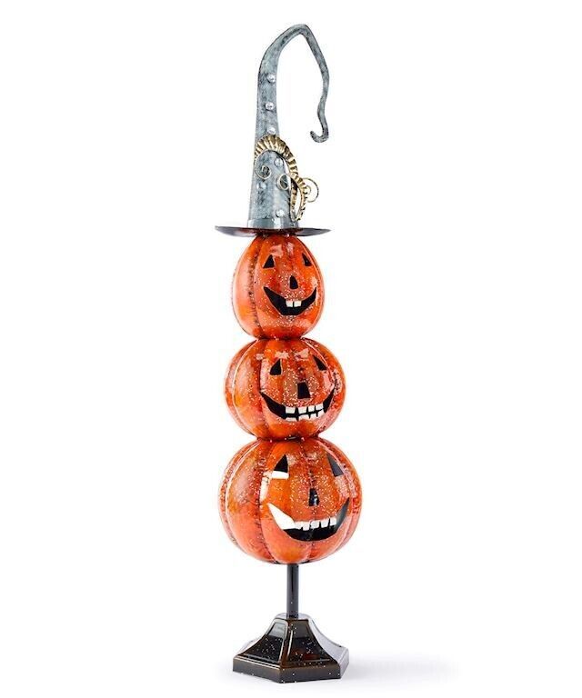 Stacked Jack-O-Lantern Statue Halloween and similar items