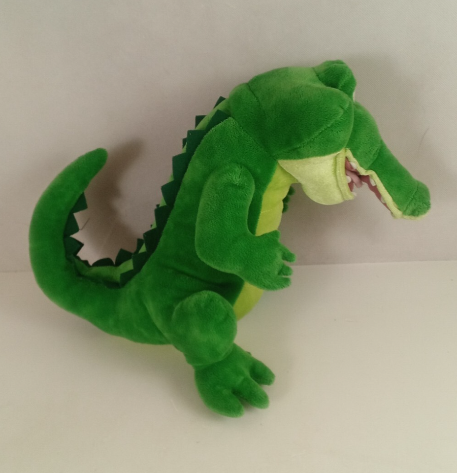 Disney Store Tick Tock Croc Crocodile Plush 12” Gator Peter Pan Captain ...