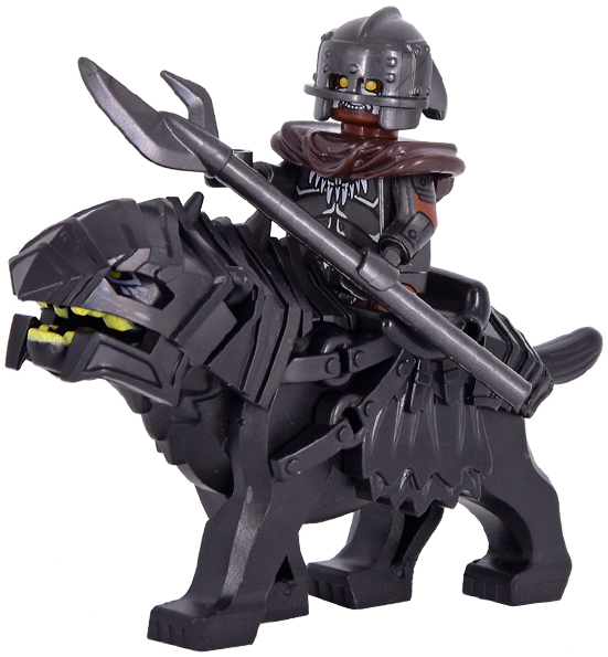 LOTR Uruk-hai Shaman Mounted War Wolf Custom 22 Minifigures Lot ...