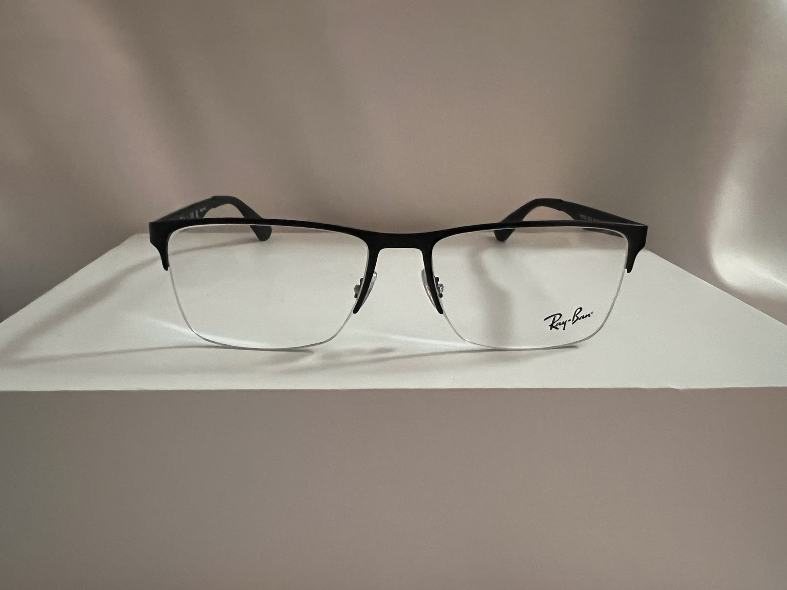 Ray-Ban RB6335 2503 Semi-Rimless Rectangle Black Frame - Eyeglass Frames