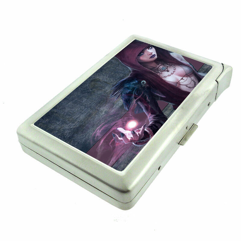 Hot Anime Witches D10 100's Size Cigarette Case with Built in Lighter ...
