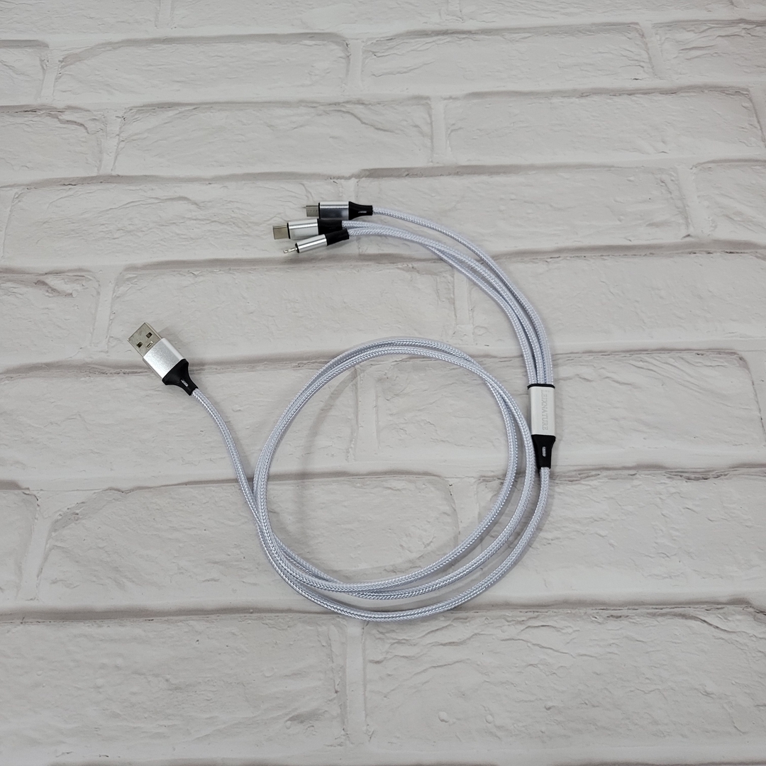 LEIXNATURE Data Cables, Versatile 3-in-1 Nylon Braided Data Cables ...
