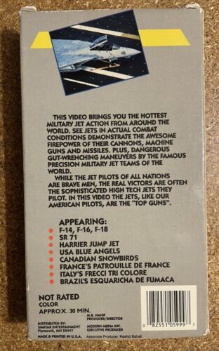 Top Gun Jets (Vhs, 1991) F-14, F-16, F-18, and 50 similar items