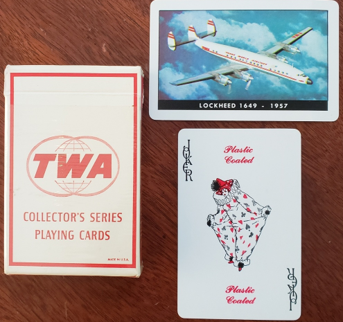 TWA Collector's Series: Lockheed 1649-1957 plane types Playing Cards ...