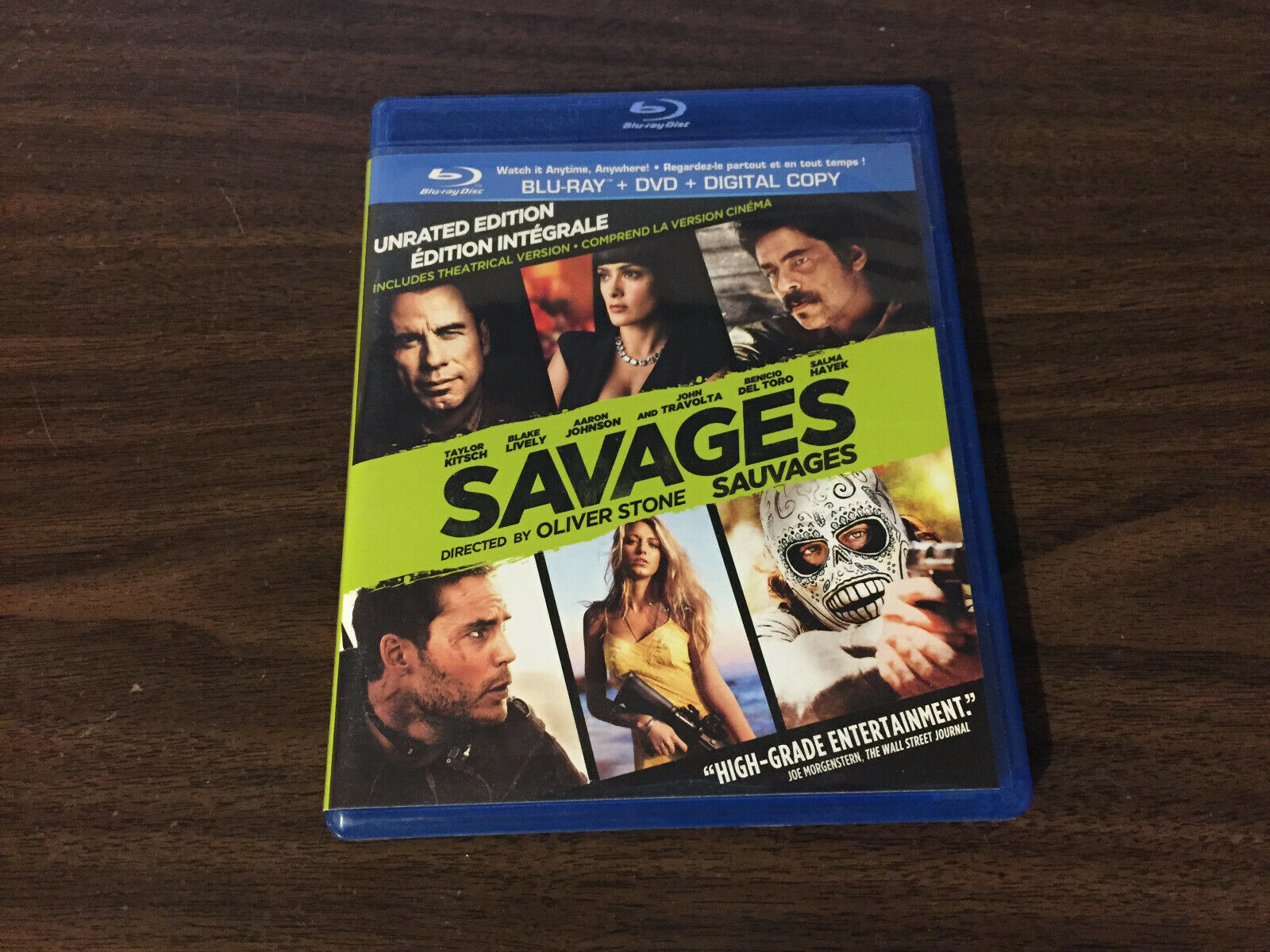 Savages Blu ray DVD Taylor Kitsch Salma Hayek Director Oliver Stone ...