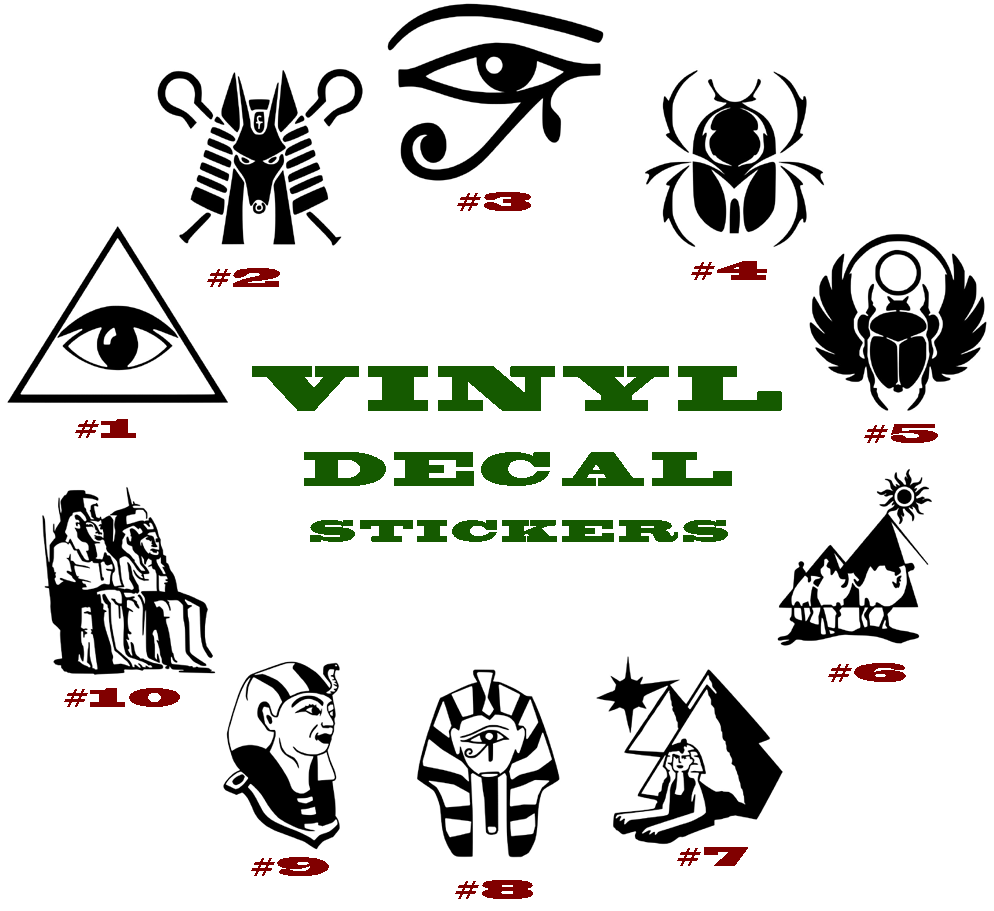 Egyptian Spirit Vinyl Decal Sticker Car Window Pharaoh Sphinx Pharaoh ...