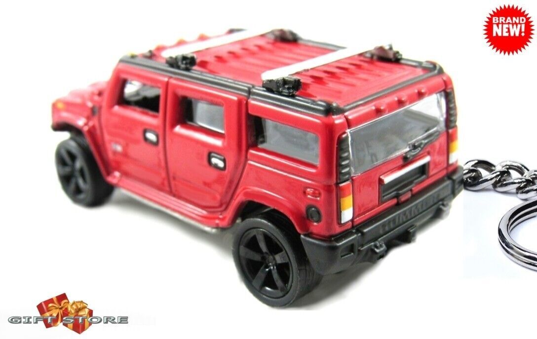 VERY RARE KEYCHAIN RED BLACK HUMMER H2 NEW CUSTOM Ltd EDITION GREAT ...