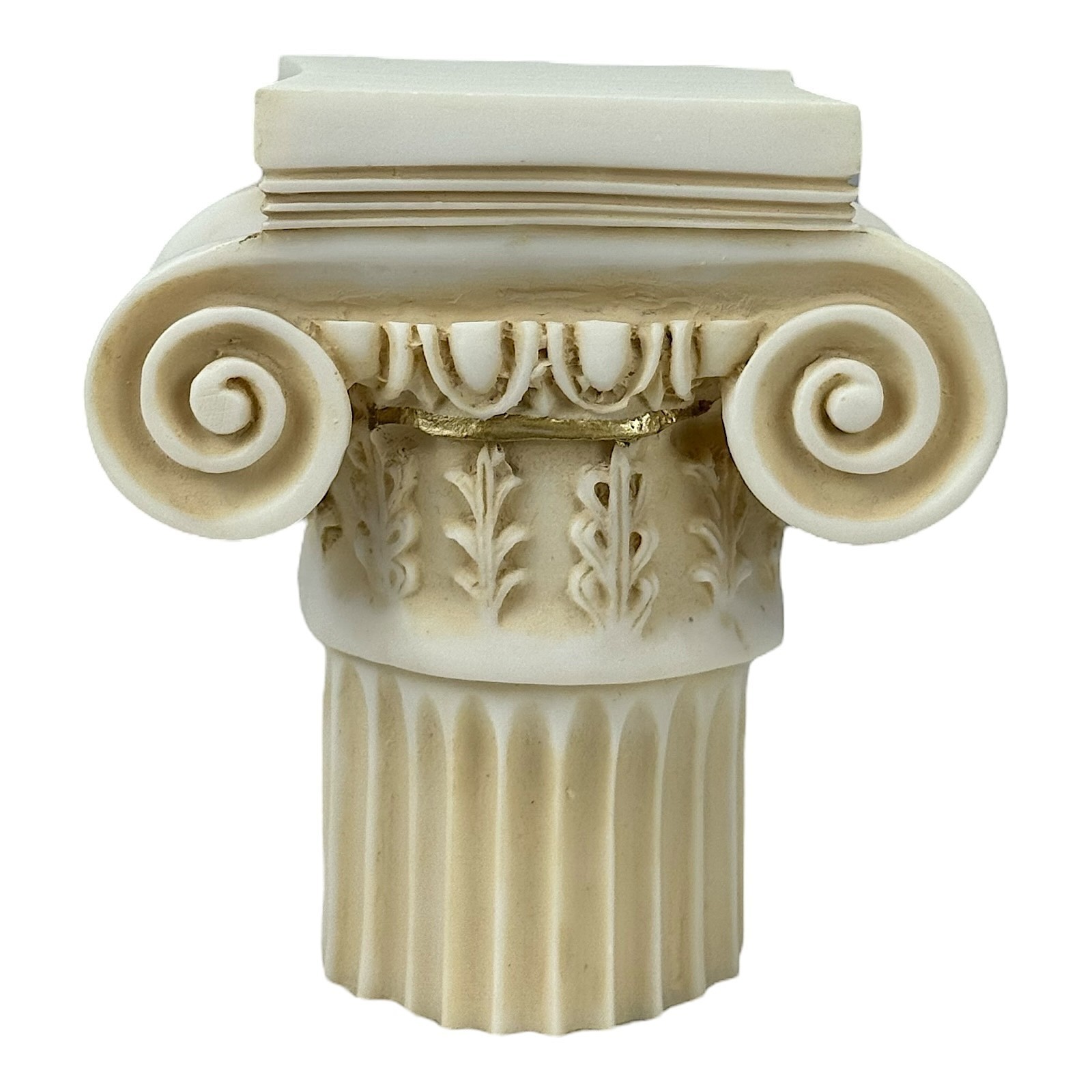 Ionic Order Column Pillar Pedestal Capital Base Greek Roman Cast Marble ...