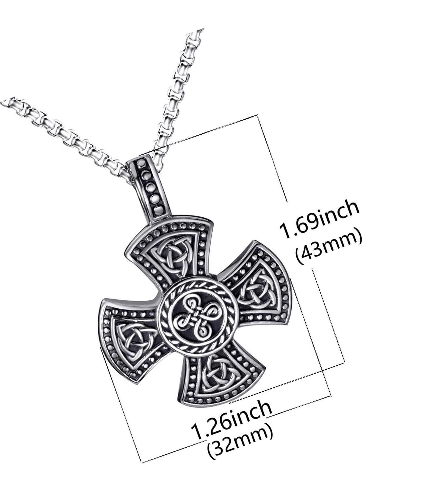 Celtic Knot Trinity Knot Triquetra Cross Magic Steel - Flasks
