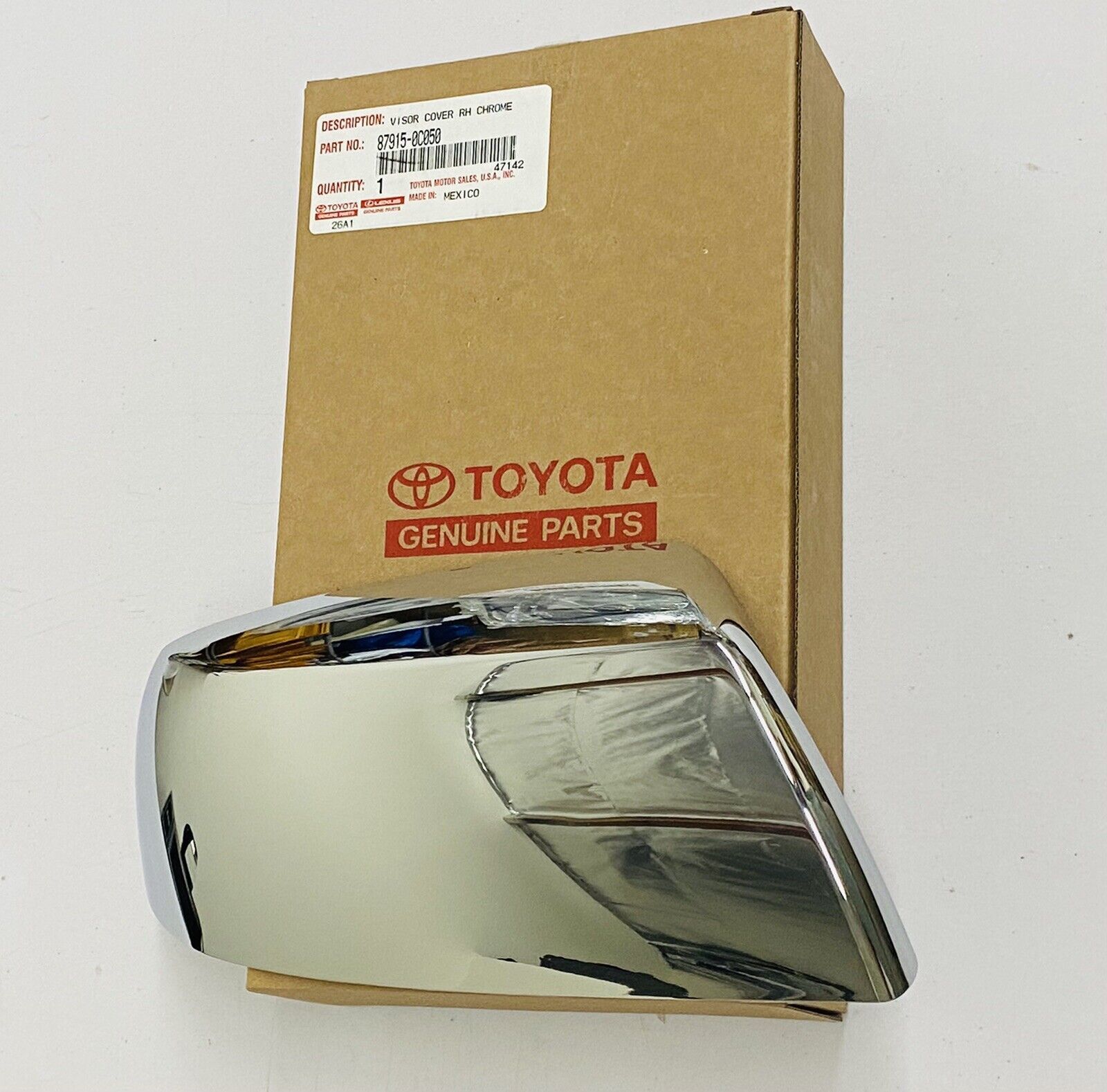 New Genuine Toyota Tundra Passenger Side Chrome Outer Mirror Cover ...