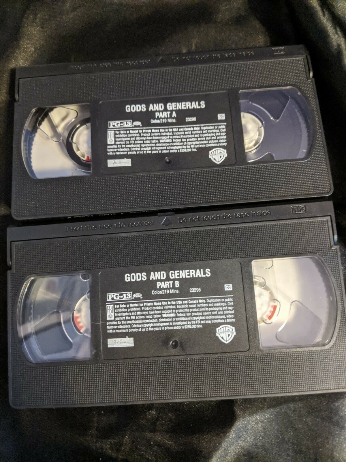 Gods and Generals CIVIL WAR GETTYSBURG Robert Duvall VHS 2003 2-Tape ...